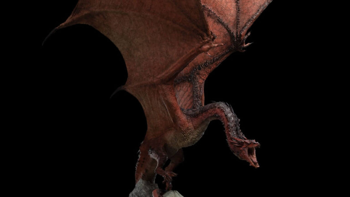 Smaug The Fire-Drake Premium Polystone - Limited Edition - POW! The ...